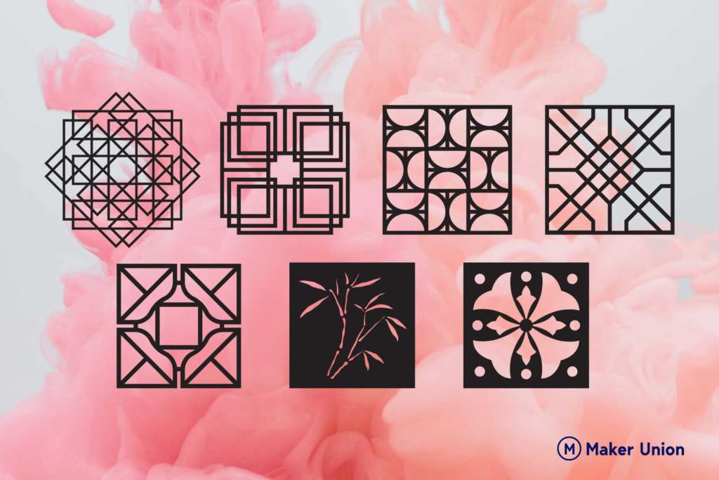 Square Wall Decor | Free DXF Files | Maker Union