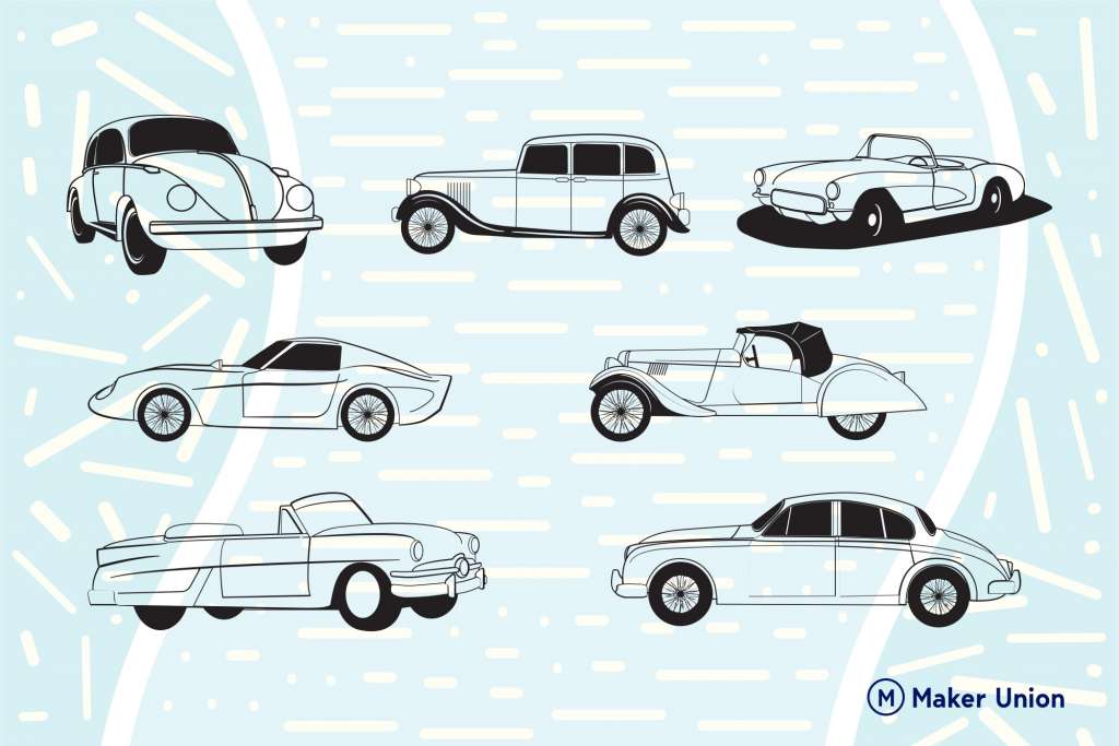 Classic Cars | Free DXF Files | Maker Union